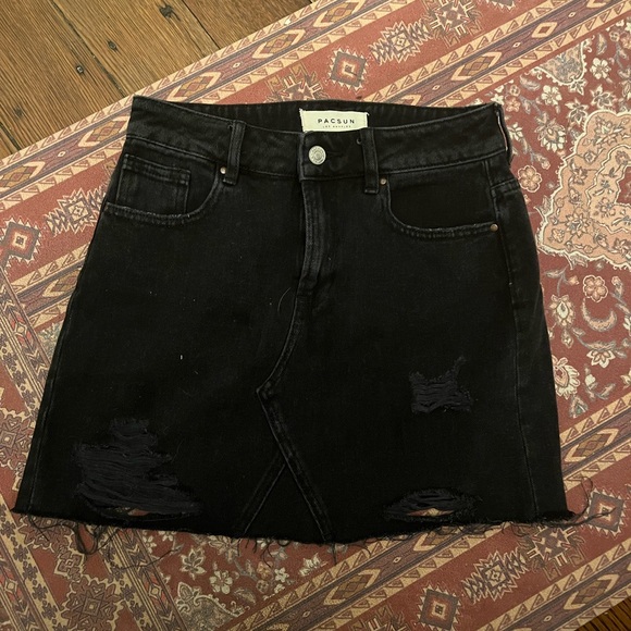 PacSun | Skirts | Pacsun Black Denim Skirt | Poshmark